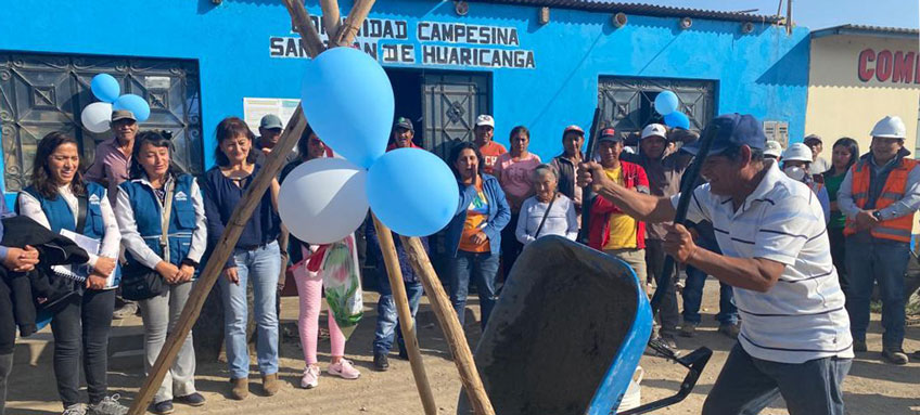 Infraestructura de agua potable en zona baja de Valle Fortaleza l Antamina